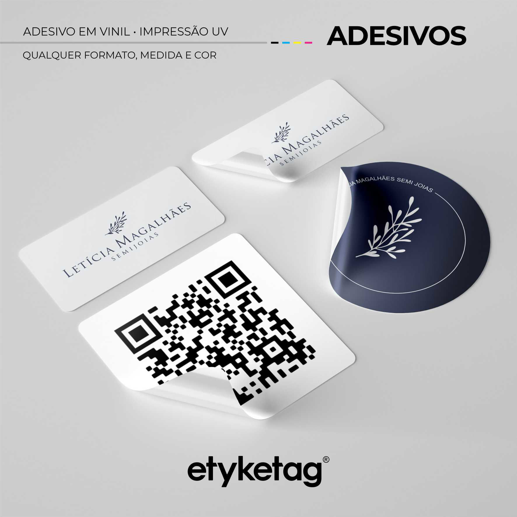 etyketag. Adesivos em vinil